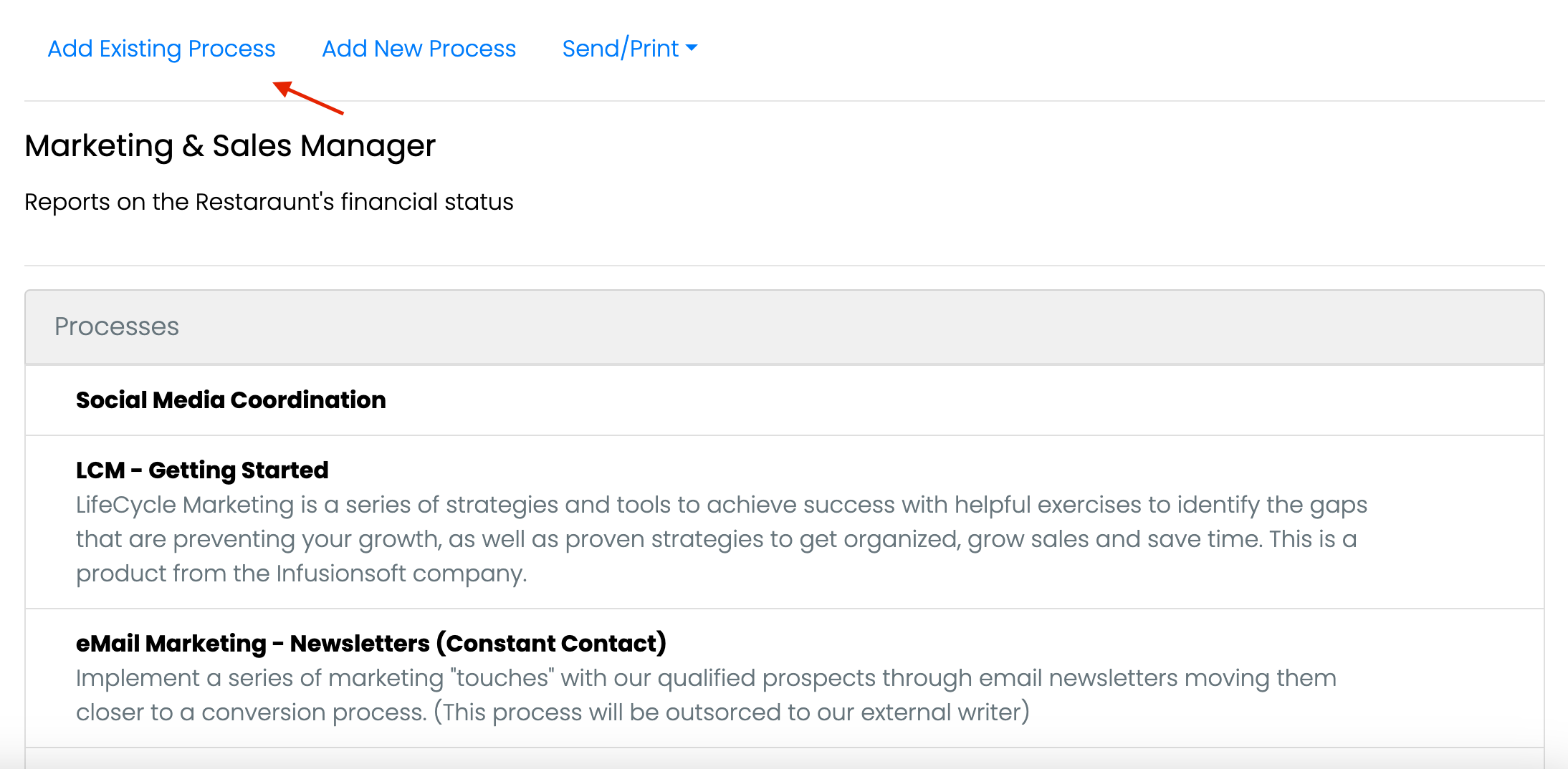 Adding Processes to Job Descriptions – TouchStone Help Desk